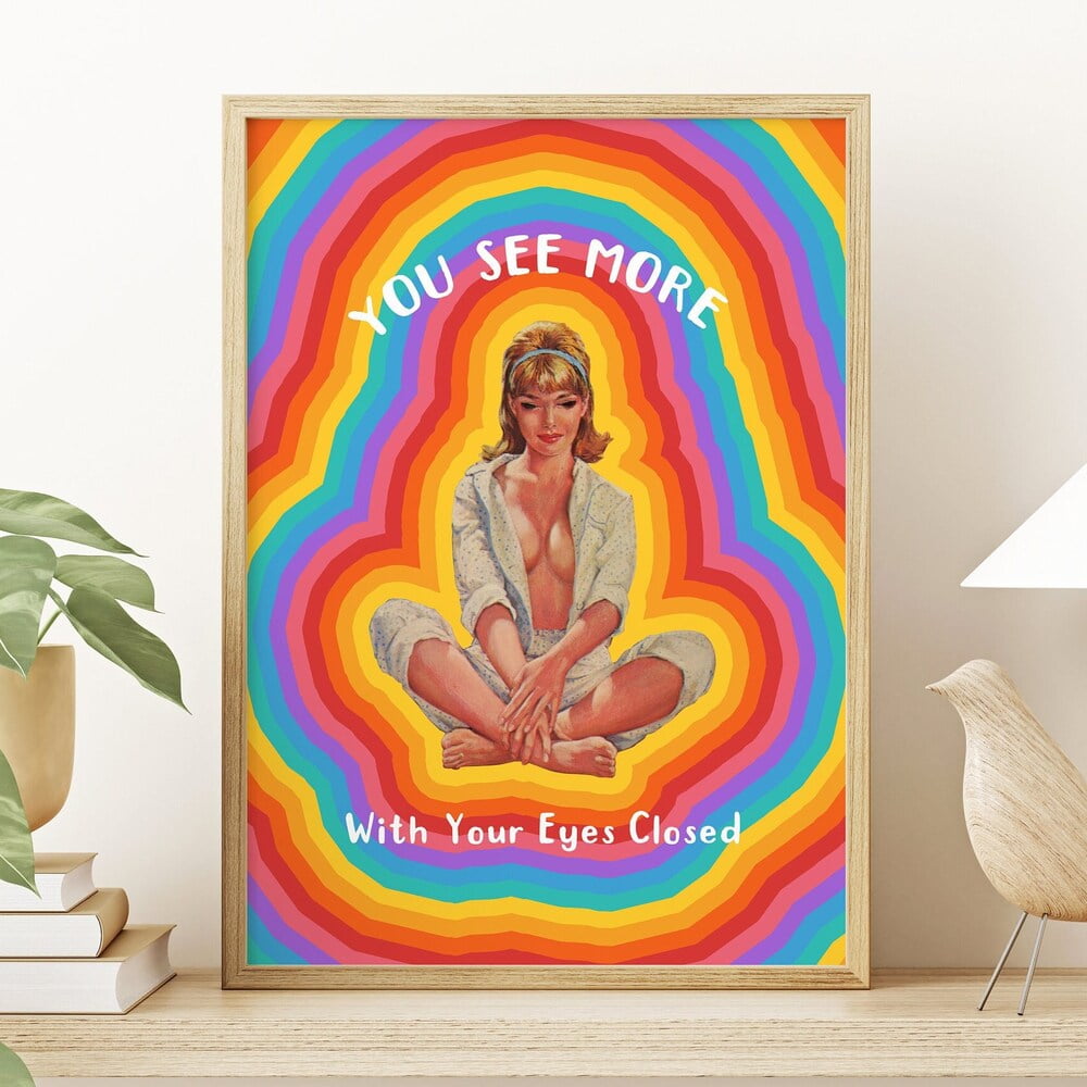 Kna Prints - Openminded 5 Poster Home Decor, Vintage Poster Print ...