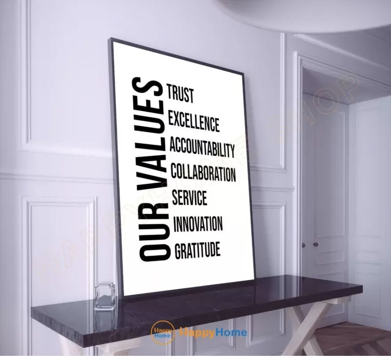 Kna Prints - Our Values Wall Art Bussiness Core Values Office Decor ...