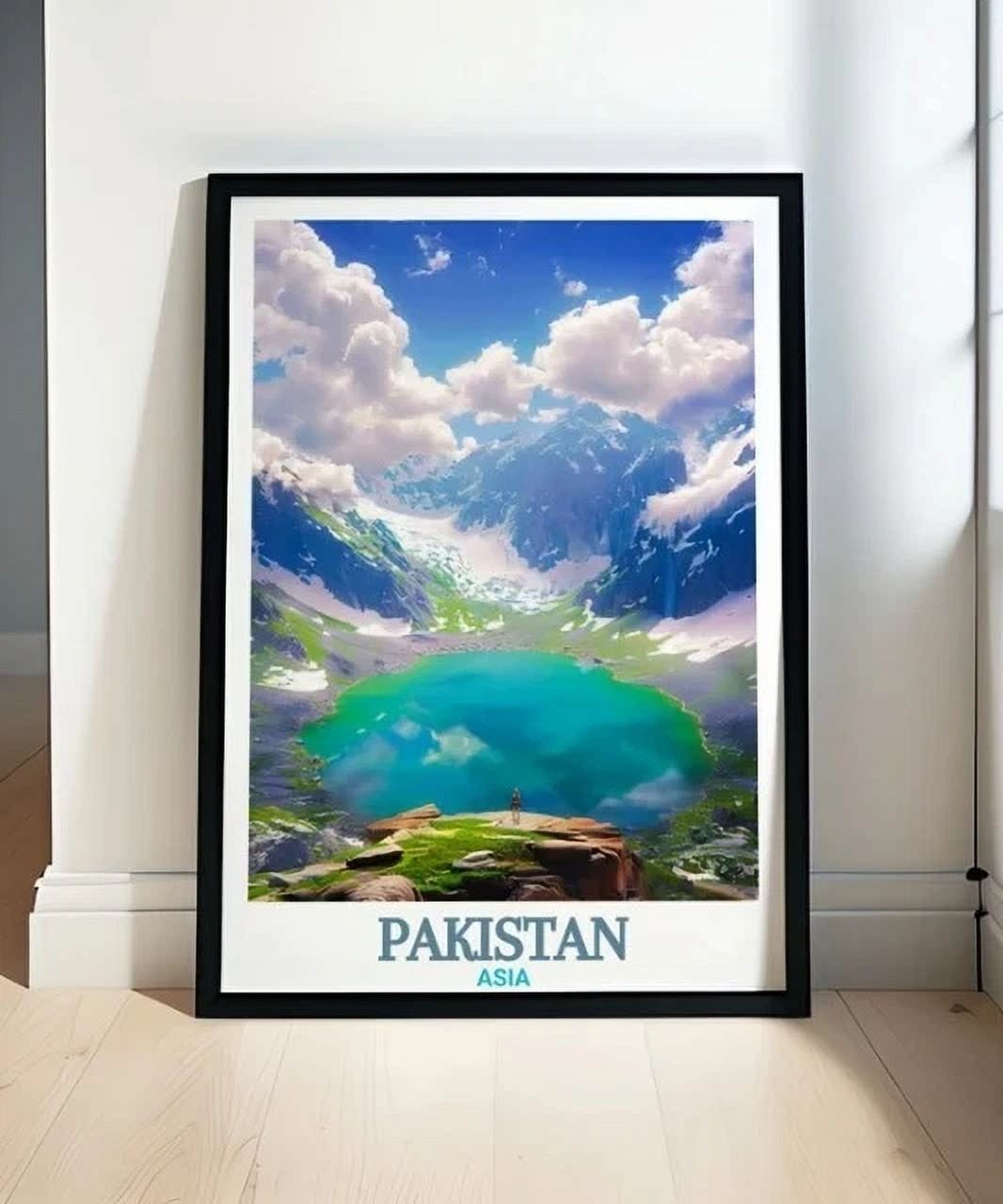 Kna Prints - Pakistan Travel Art - Saif-Ul-Muluk Lake Posters For Home ...