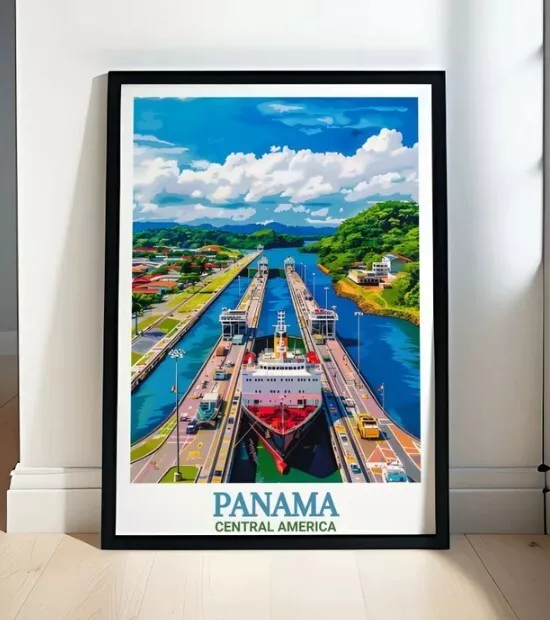 Kna Prints - Panama Travel Print - Panama Canal Travel Posters For Home ...