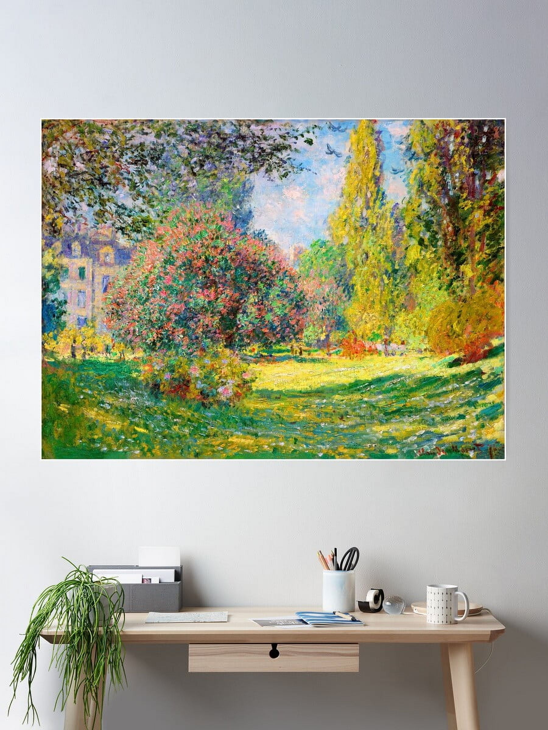 Kna Prints - The Parc Monceau By Claude Monet,Monet Famous Paintings ...