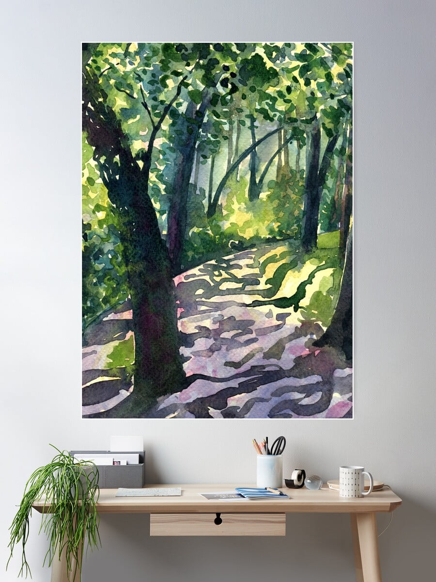 Kna Prints - Path Into The Trees - Descanso Gardens - Impressionist ...