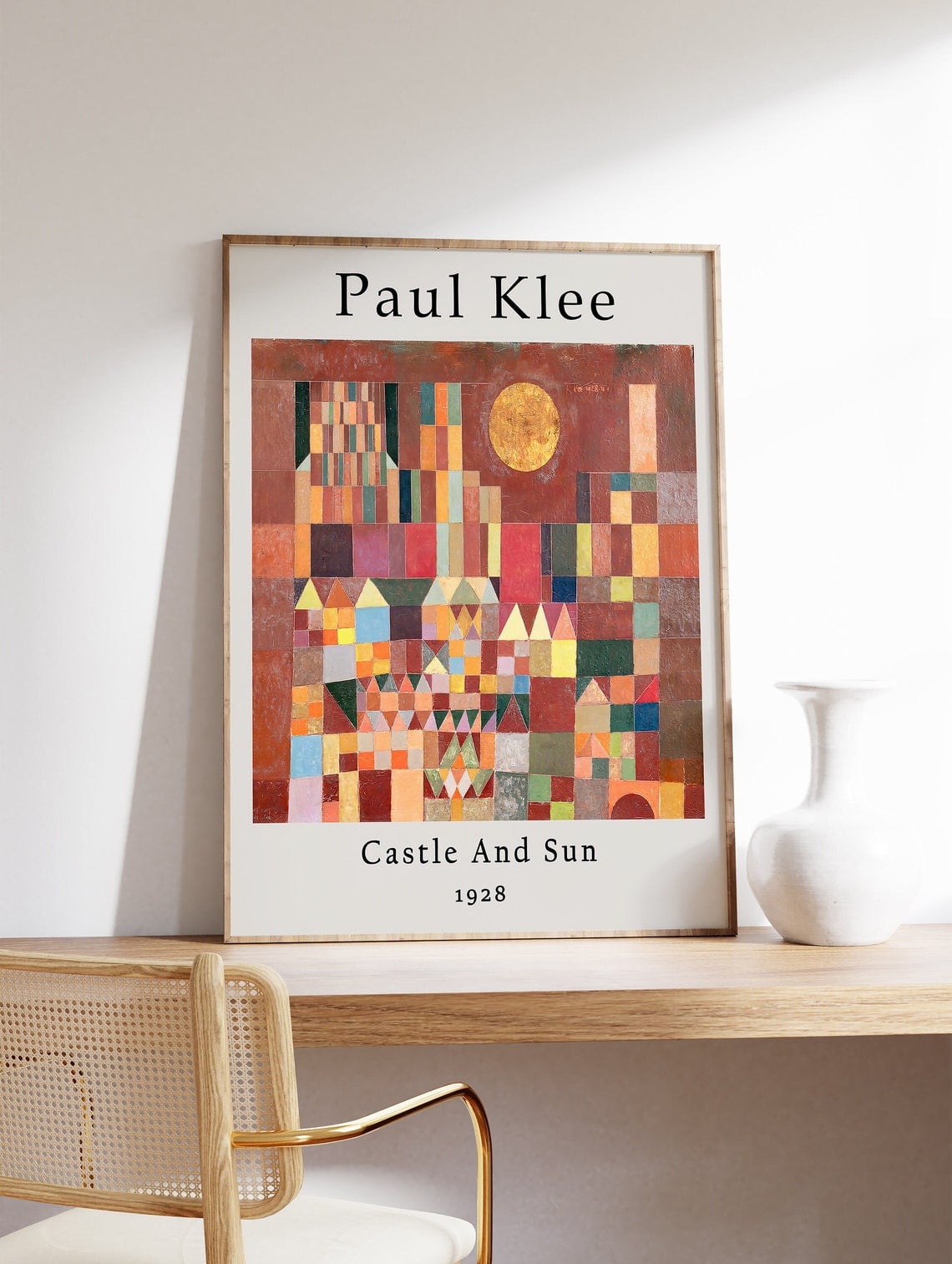 Kna Prints - Paul Klee Exhibition Poster, Castle And Sun, Paul Klee Print, Wall Art Decor ...