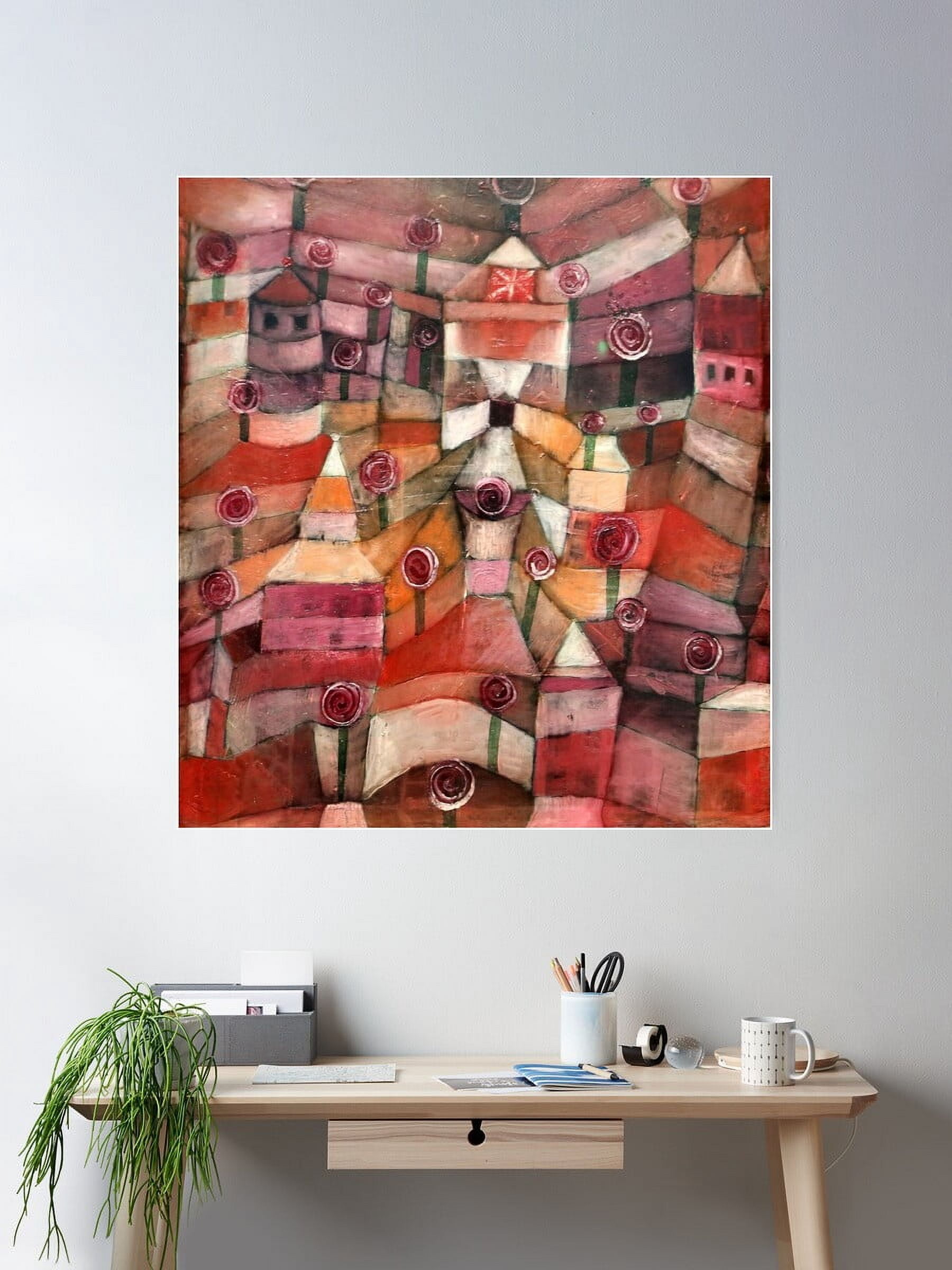 Kna Prints - Paul Klee Rose Garden Poster , UNFRAMED-12x18 - Walmart.com