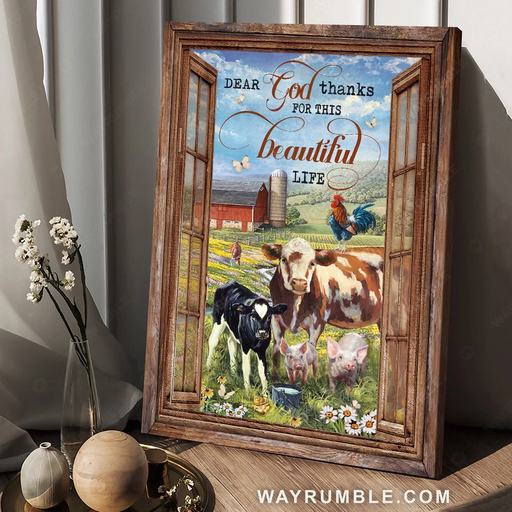 Kna Prints - Peace Farm, Dairy Cow, Meadow Land, Thanks For This ...
