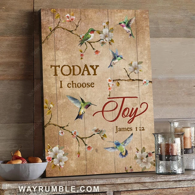 Kna Prints - Peach Blossom, Hummingbird Painting, Spring Drawing, Today I Choose Joy - Jes For ...