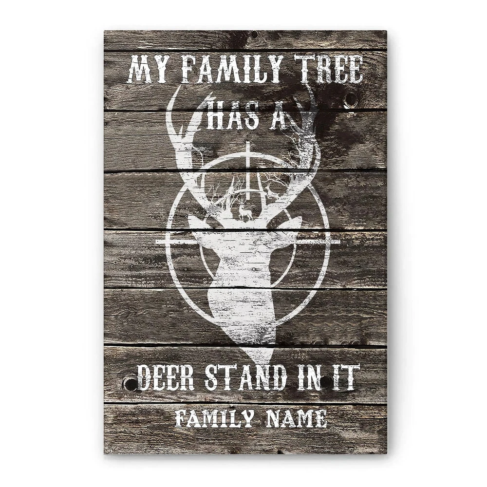 Kna Prints - Personalized Hunting & Canvas, My Family Tree Has A Deer ...