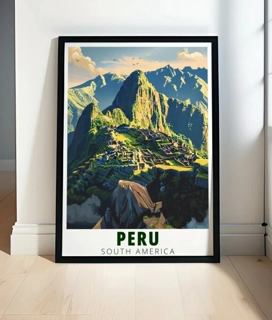 Kna Prints - Peru Travel Poster - Machu Picchu Artwork And Peru Posters ...