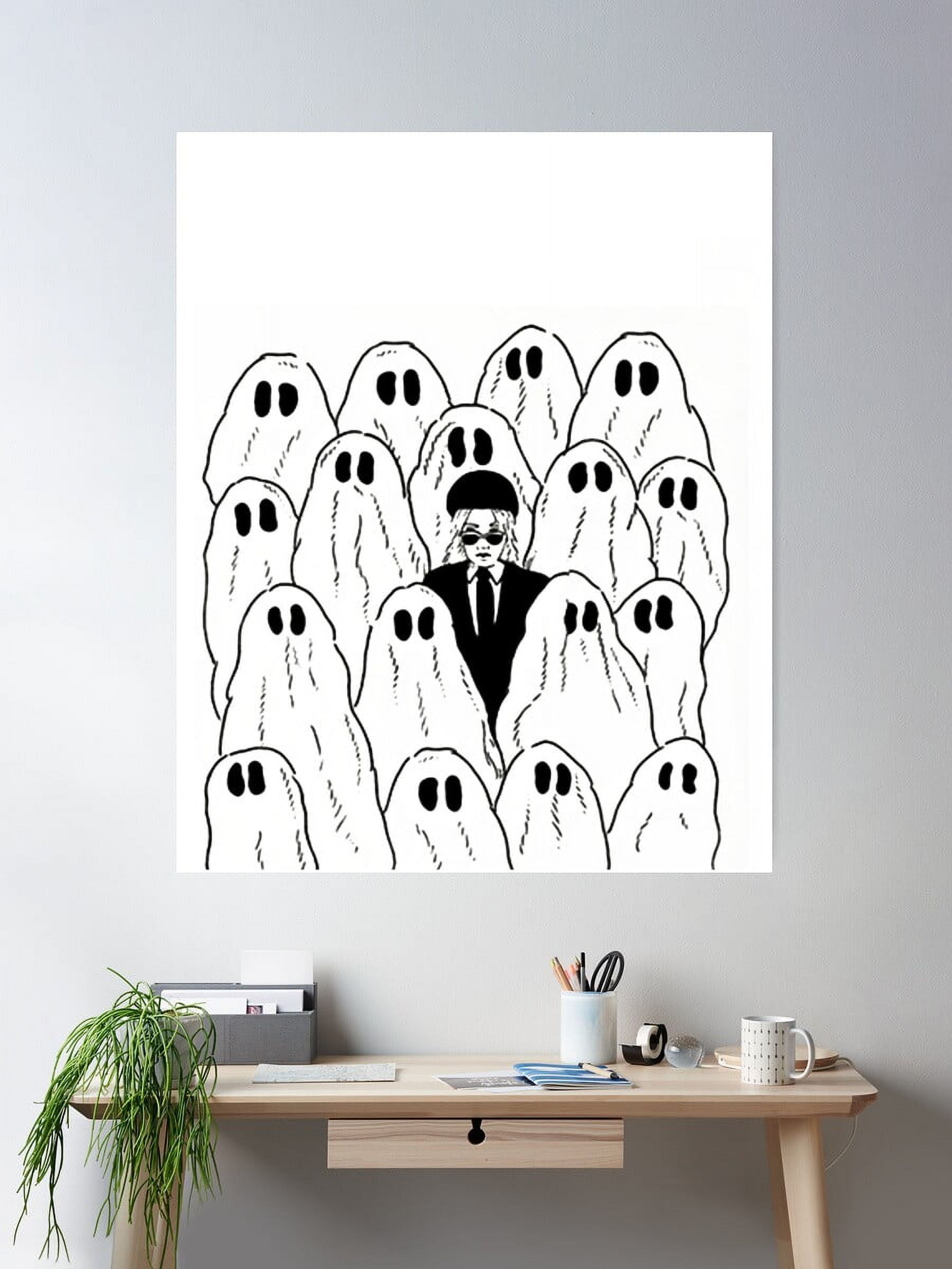 Kna Prints - Phoebe Bridgers Ghost Poster Poster, UNFRAMED-8x12 ...