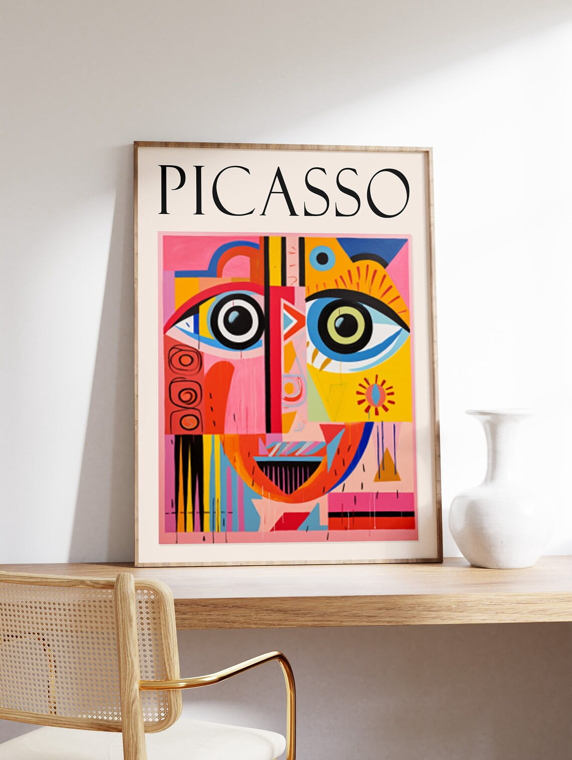 Kna Prints - Picasso Abstract Faces Exhibition Poster, Boho Wall Print ...
