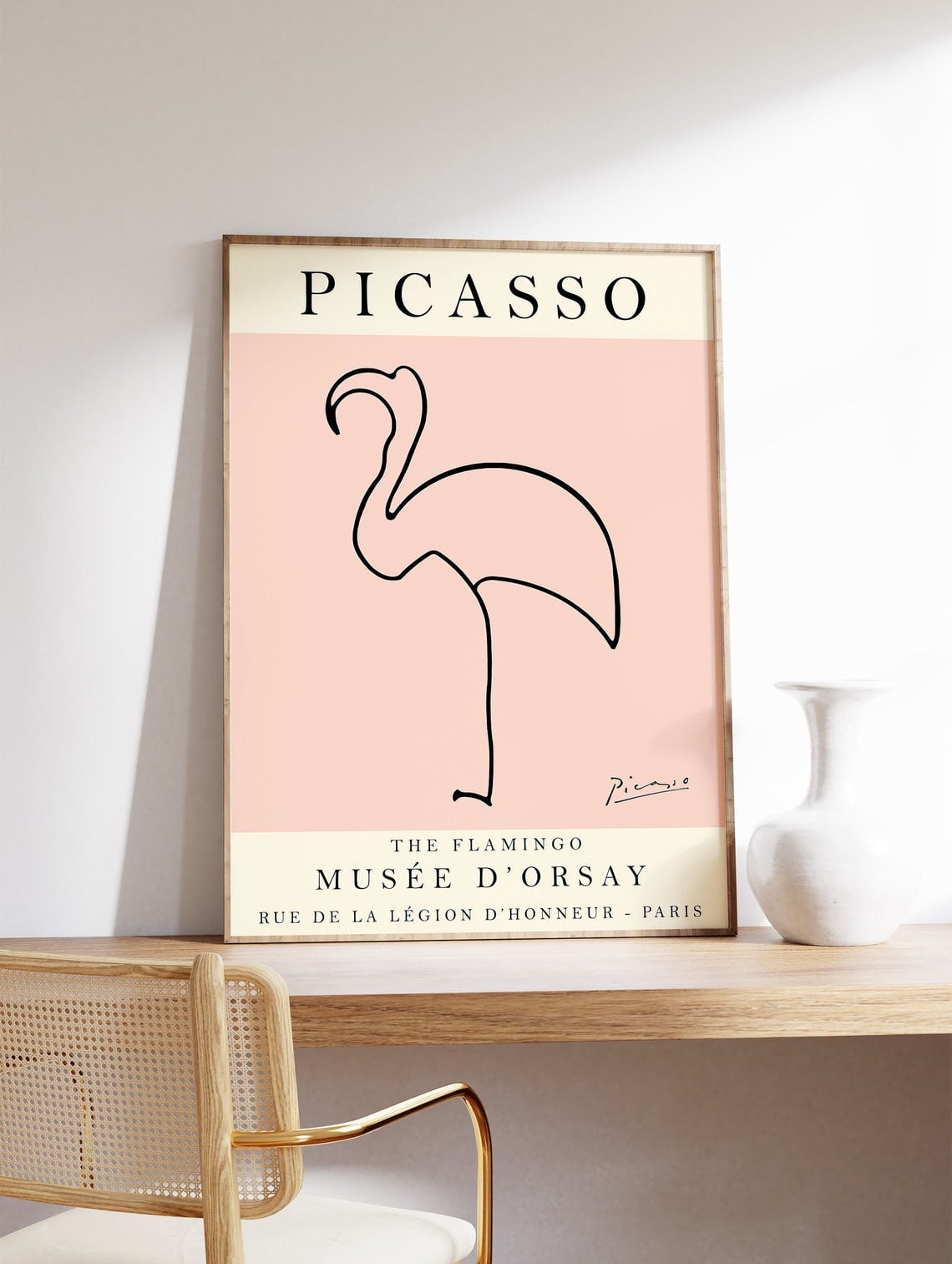 Kna Prints - Picasso Exhibition Poster, Flamingo Art, Vintage Art ...