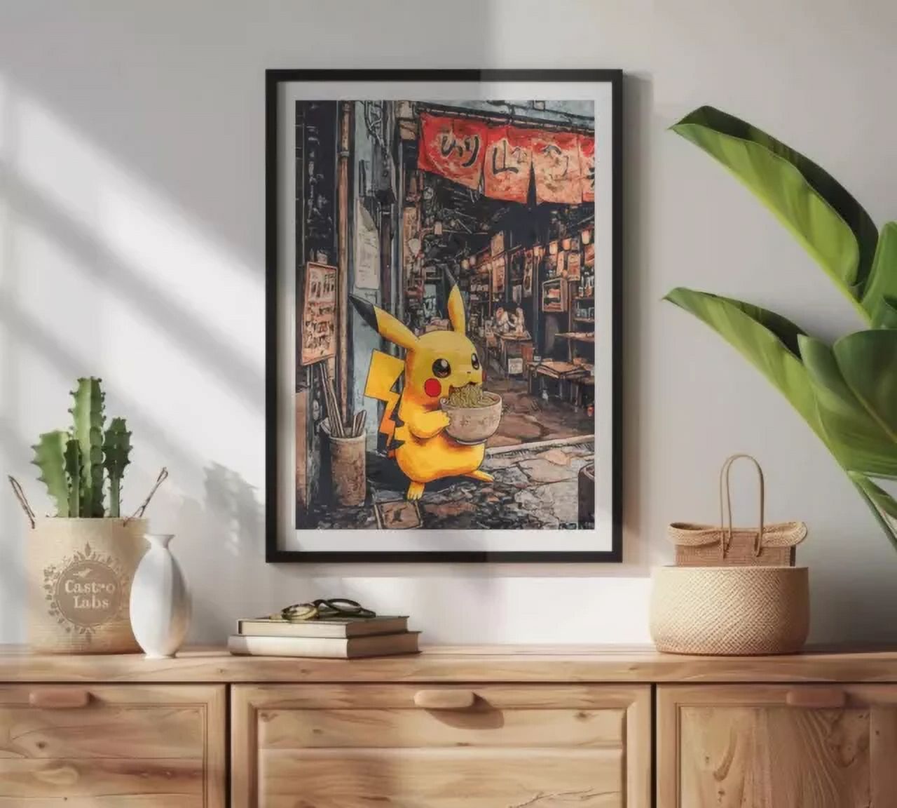 Kna Prints - Pikachu Ramen Series Poster - Japanese-Inspired Pokemon ...