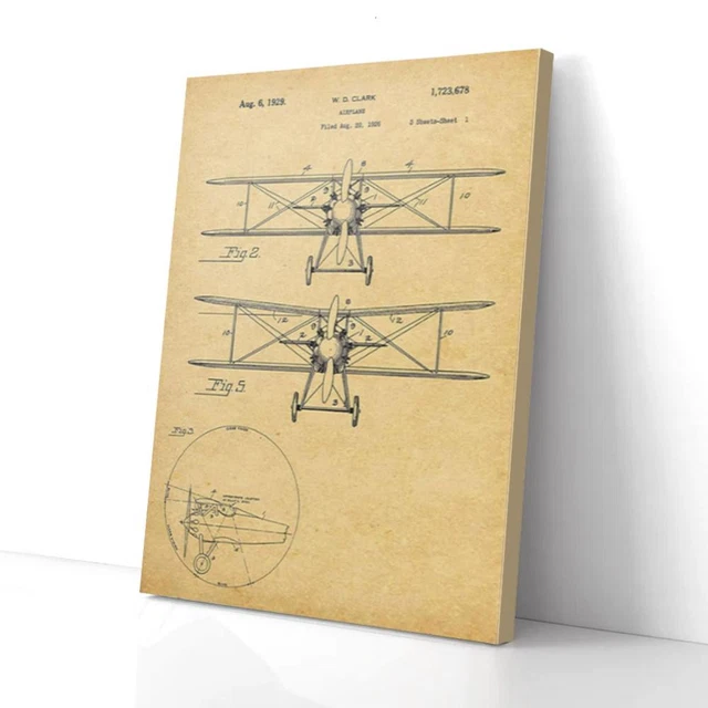 Kna Prints - Pilot Airplane Engineer, Wall Art Wall Art Print For Home ...