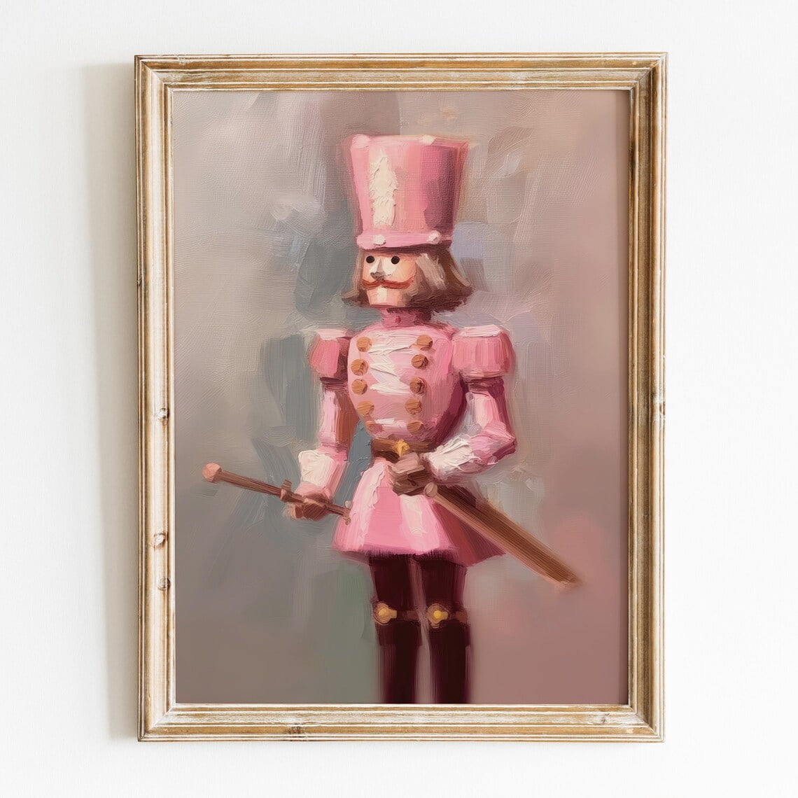 Kna Prints - Pink Nutcracker Wall Art, Girly Print, Preppy Room Decor ...