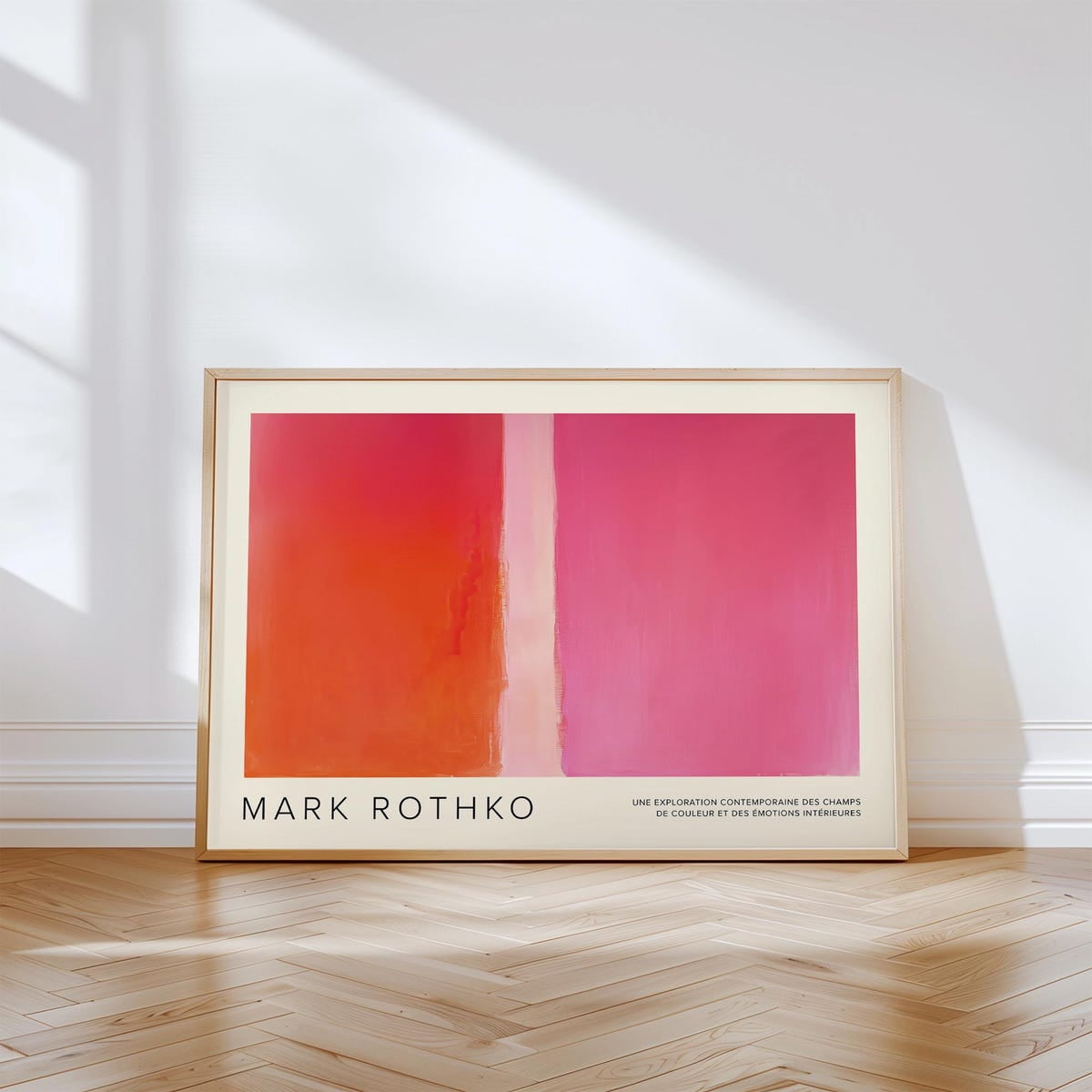 Kna Prints - Pink And Orange Rothko-Inspired Wall Art - Abstract ...