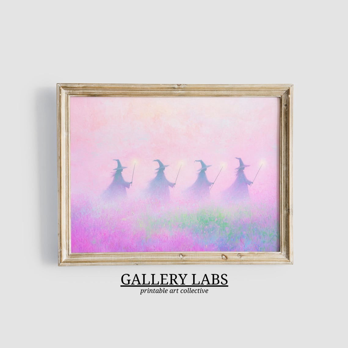 Kna Prints - Pink Witchy Wall Art Â€¢ Cute Print Â€¢ Girls Room Â ...