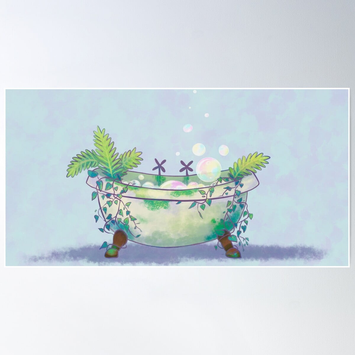 Kna Prints - Plant Rub-A-Dub-Tub Poster Wall Art, Modern Wall Decor For ...