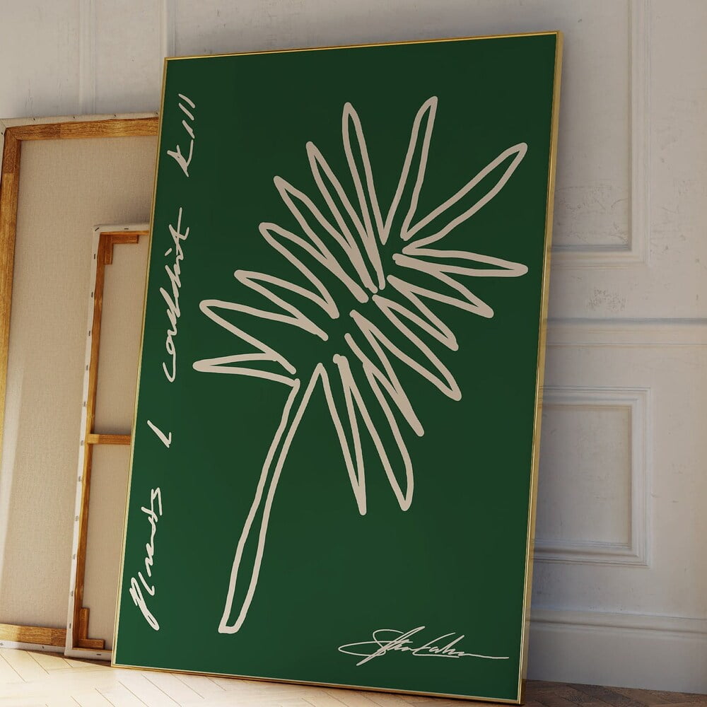 Kna Prints - Plants I Couldn'T Kill Print, Retro Botanical Print ...