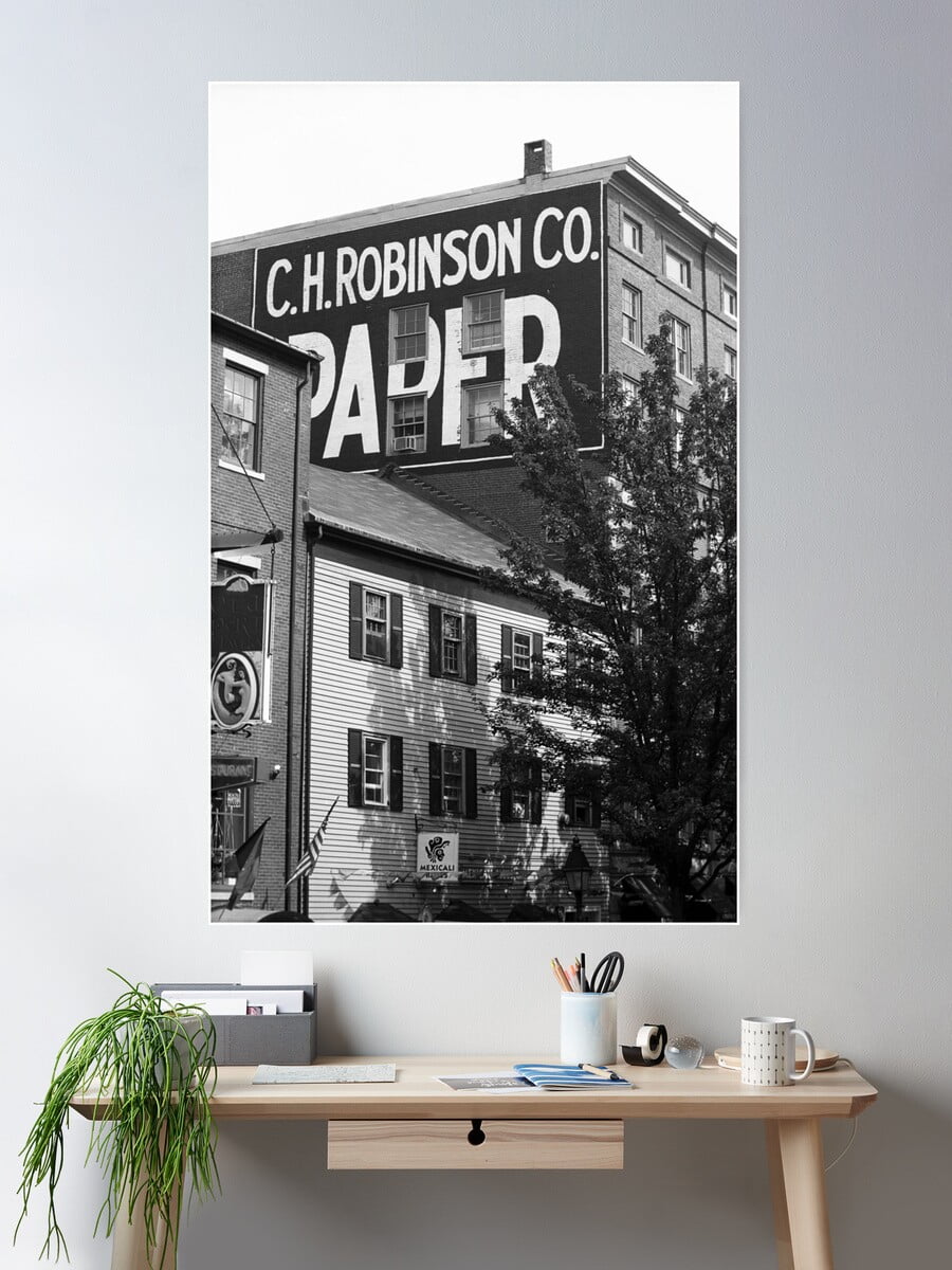 Kna Prints - Portland, Maine - Ghost Mural Poster, UNFRAMED-24x36 ...