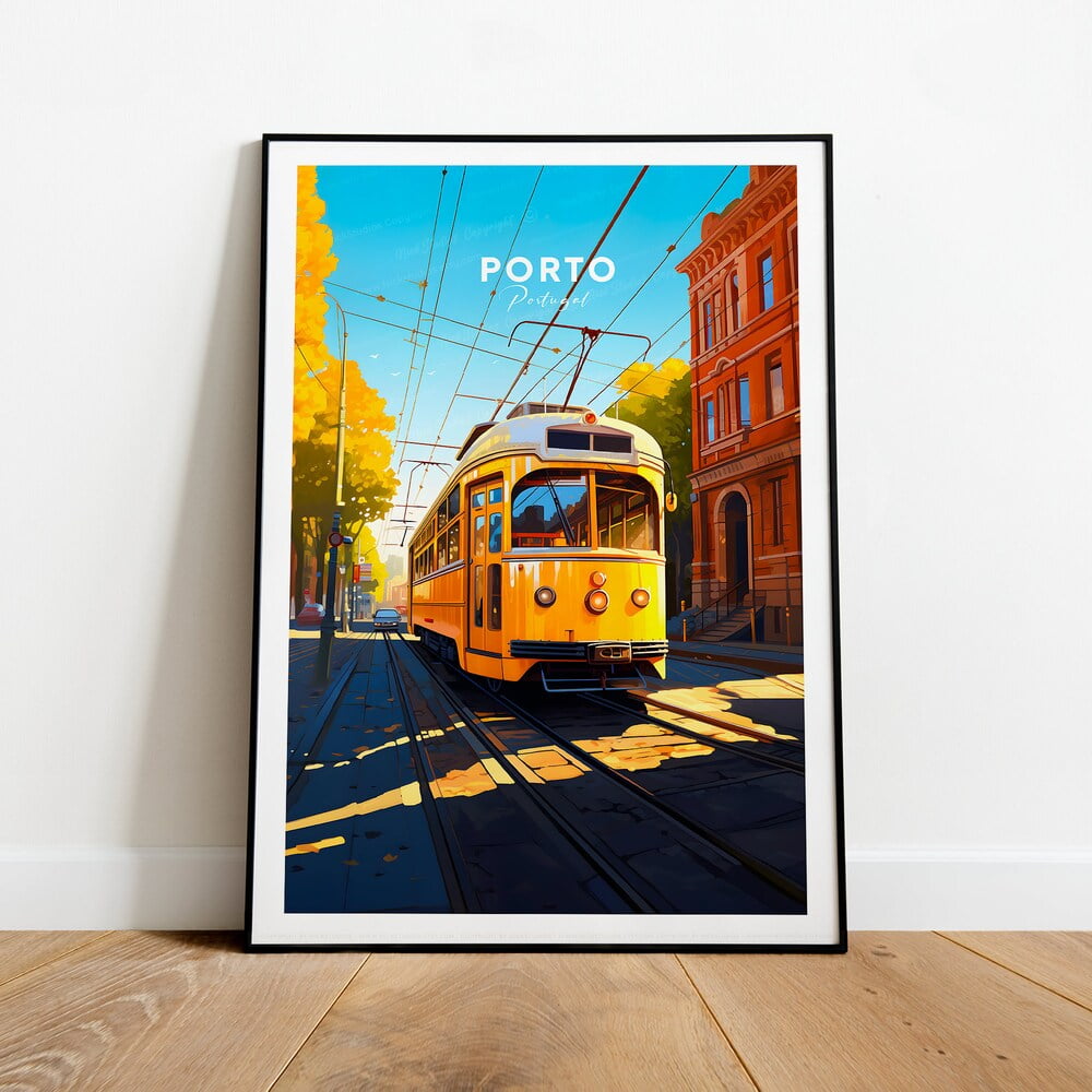 Kna Prints - Porto Traditional Travel Print - Portugal, Porto Poster ...