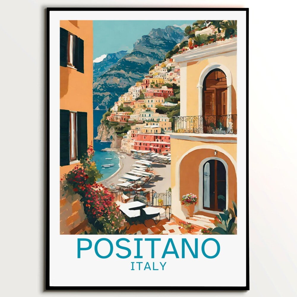 Kna Prints - Positano Italy Wall Art, Positano Poster, Italy Wall Art ...