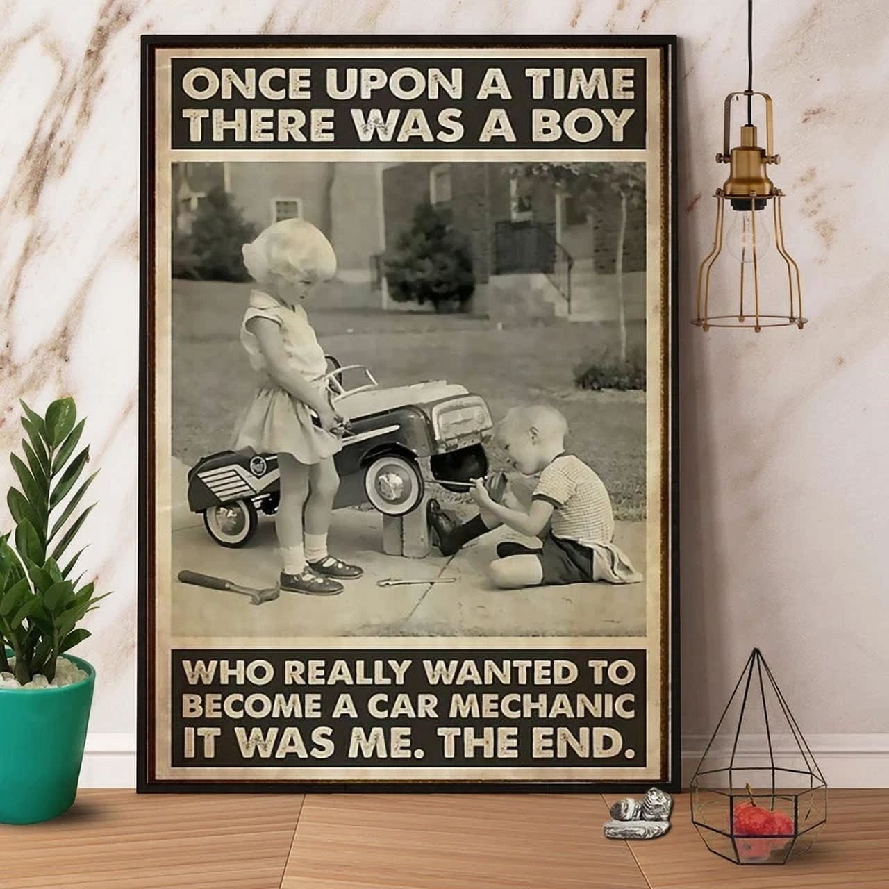 Kna Prints - Poster A Car Mechanic There Was A Boy Who Really Wanted To ...