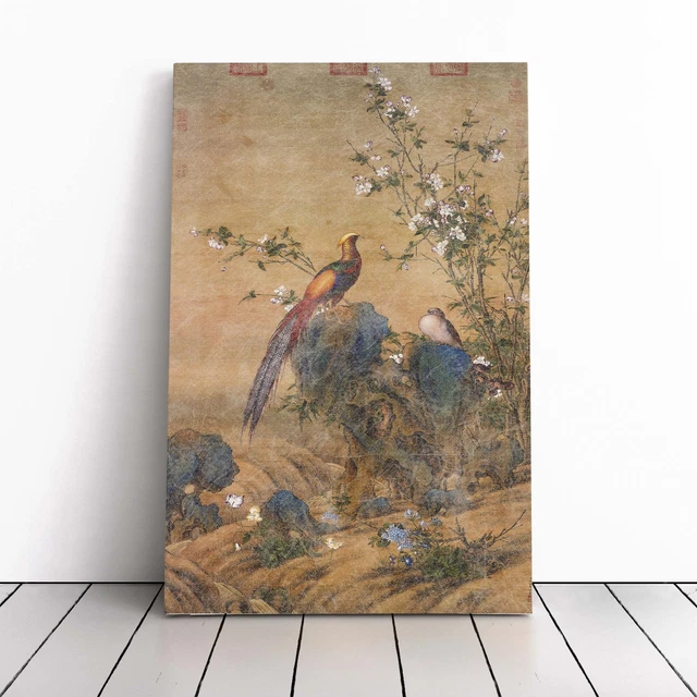 Kna Prints - Poster A Colourful Spring Flowers Asian Bird Lang Shining ...