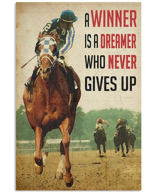 Kna Prints - Poster A Racing Horse Winner, UNFRAMED-12x18 - Walmart.com