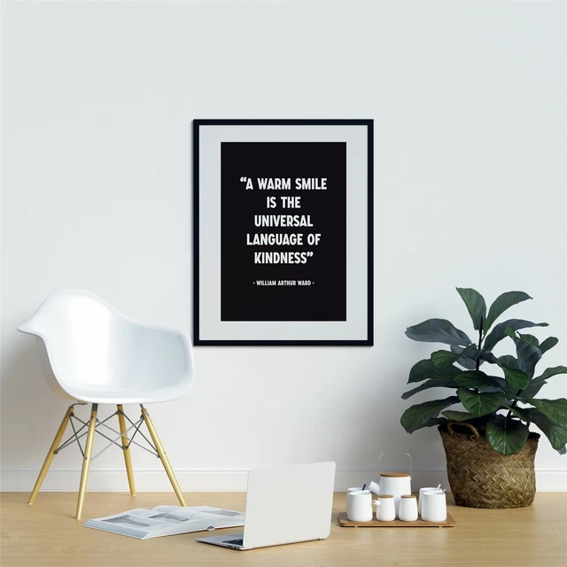 Kna Prints - Poster A Warm Smile Is The Universal Language Of Kindness ...