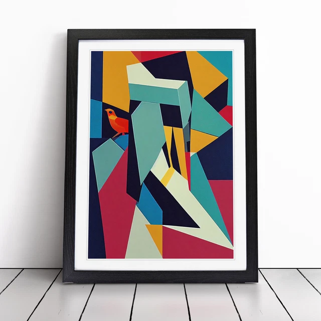 Kna Prints - Poster Abstract Bird Cubism Picture Poster Decor, UNFRAMED ...