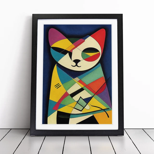 Kna Prints - Poster Abstract Cat No.4 Picture Poster Decor Living Room ...