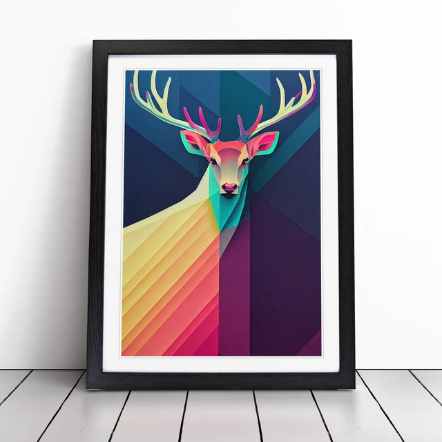 Kna Prints - Poster Abstract Stag Art No.3 Picture Poster Decor ...