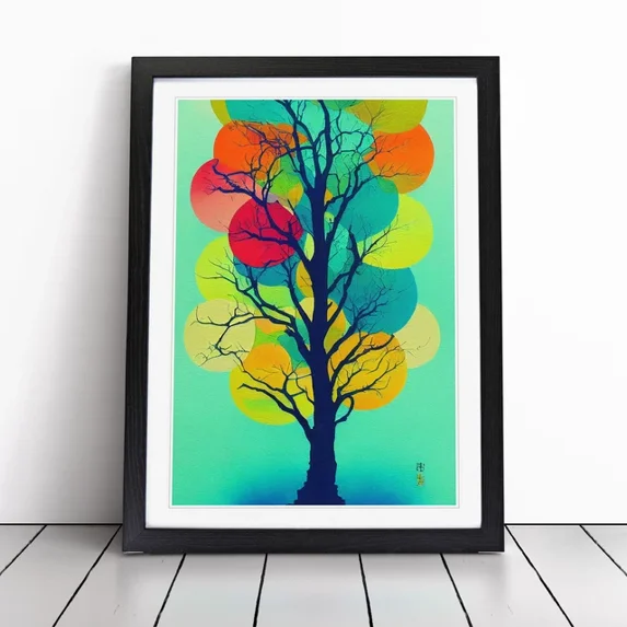 Kna Prints - Poster Abstract Vibrant Tree No.1 Picture Poster Decor ...