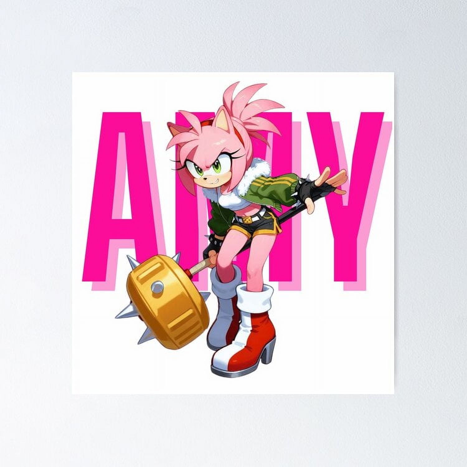 Kna Prints - Poster Amy Rose Fanart, UNFRAMED-18x24 - Walmart.com