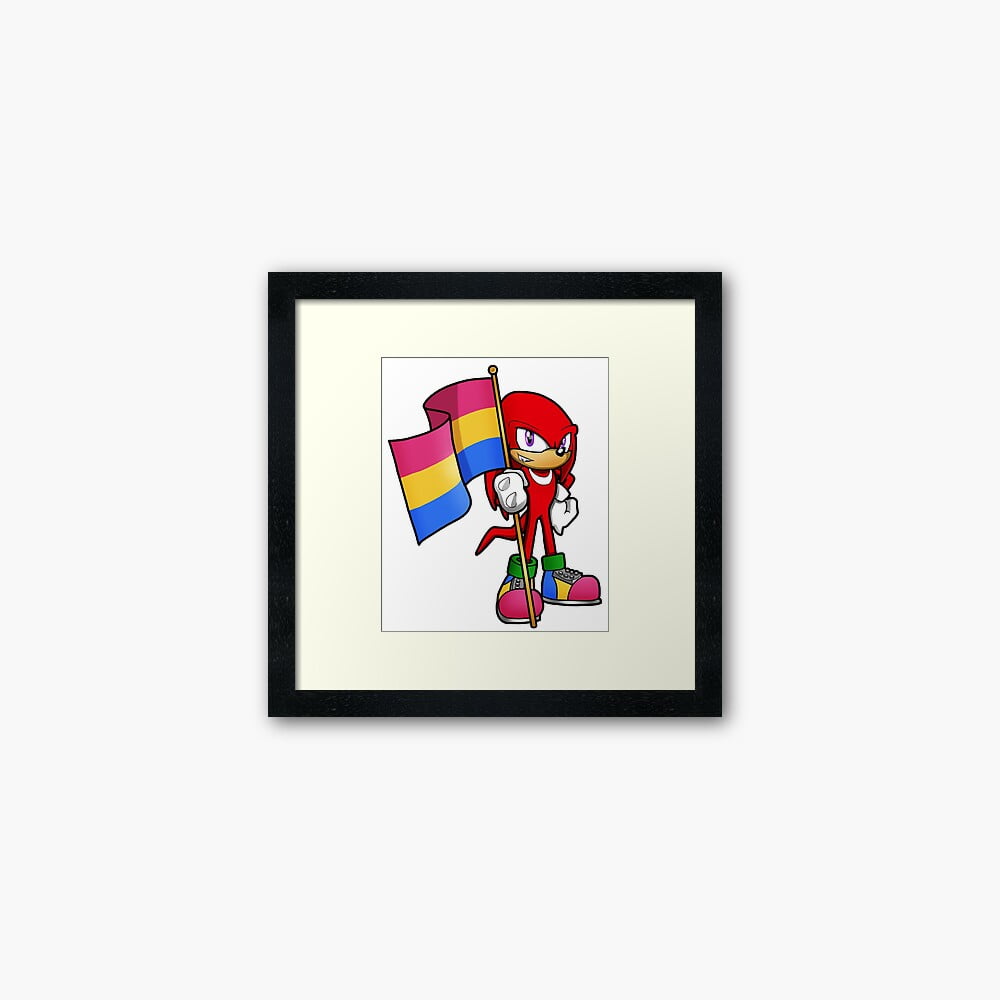 Kna Prints - Poster Antropomorfo Tough Red Echidna Flag Pansexual Pan ...