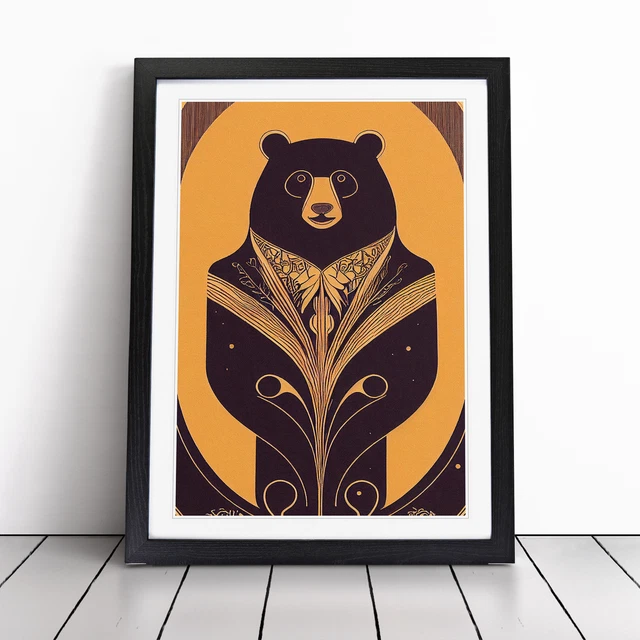 Kna Prints - Poster Art Deco Bear No.4 Picture Poster Decor Living Room ...
