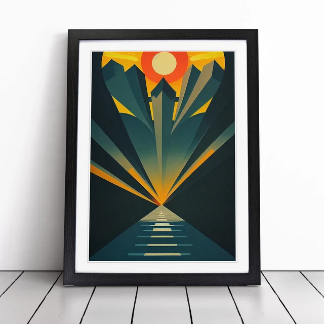 Kna Prints - Poster Art Deco Sunset No.2 Picture Poster Decor, UNFRAMED ...