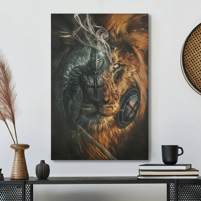 Kna Prints - Poster Awesome Warrior And Lion Posters - Christian Wall ...