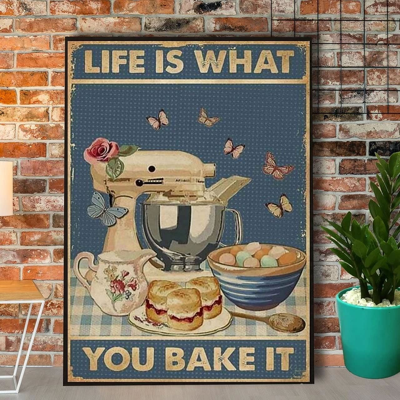 Kna Prints - Poster Baking Life Is What You Bake It Vertical Paper ...