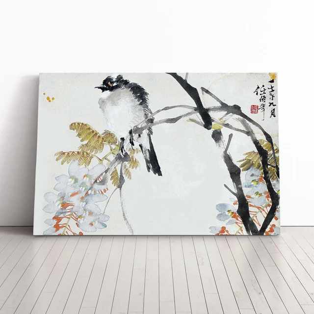 Kna Prints - Poster Bird On A Tree Flowers Floral Asian Jin Nong Decor ...