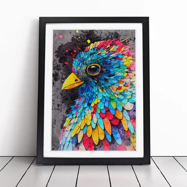 Kna Prints - Poster Bird Paint Drips No.2 Picture Poster Home Decor ...