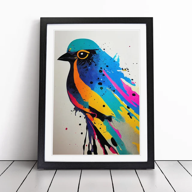 Kna Prints - Poster Bird Paint Drips No.5 Picture Poster Home Decor ...