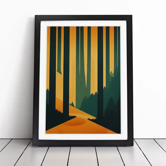 Kna Prints - Poster Block Forest Abstract No.2 Picture Poster Decor ...