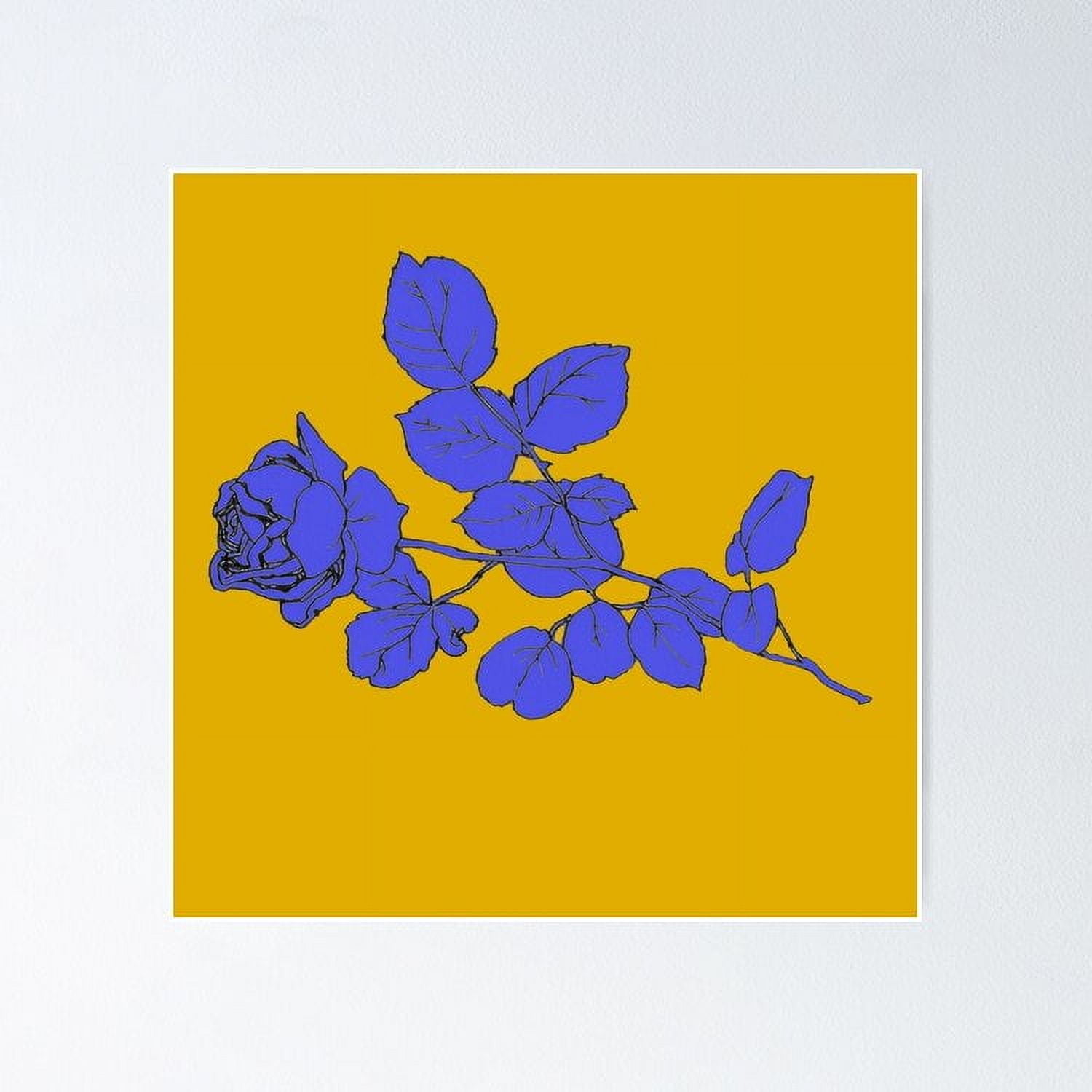 Kna Prints - Poster Blue Rose Sonic Mustard Mission Edition, UNFRAMED ...