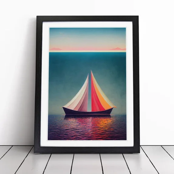 Kna Prints - Poster Boat On The Ocean No.3 Picture Poster Decor ...
