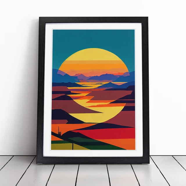 Kna Prints - Poster Boundless Sunset Abstract Picture Poster Decor ...