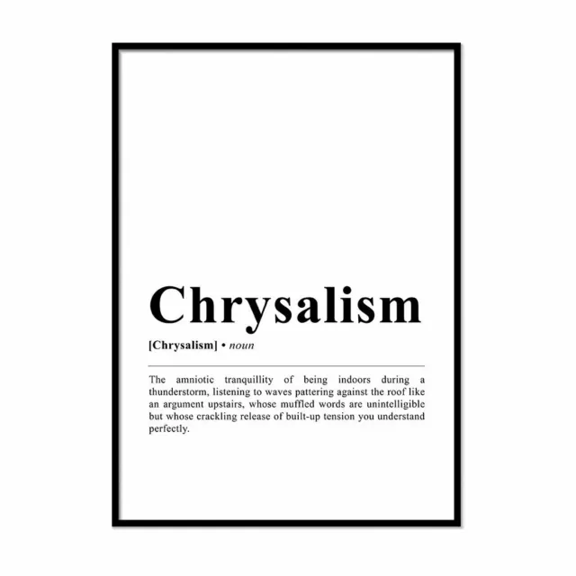 Kna Prints - Poster Chrysalism Definition Poster Large Poster Modern ...