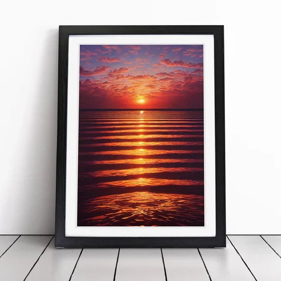 Kna Prints - Poster Classic Ocean Sunset Picture Poster Home Decor ...