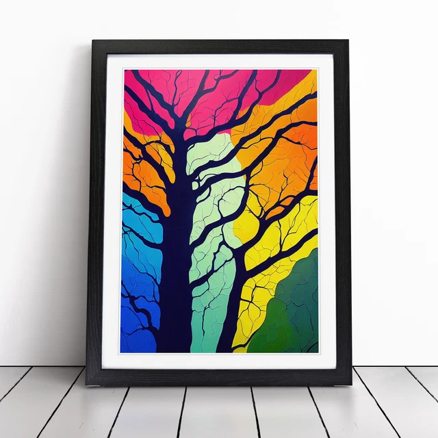 Kna Prints - Poster Colourful Abstract Tree No.4 Picture Poster Decor ...