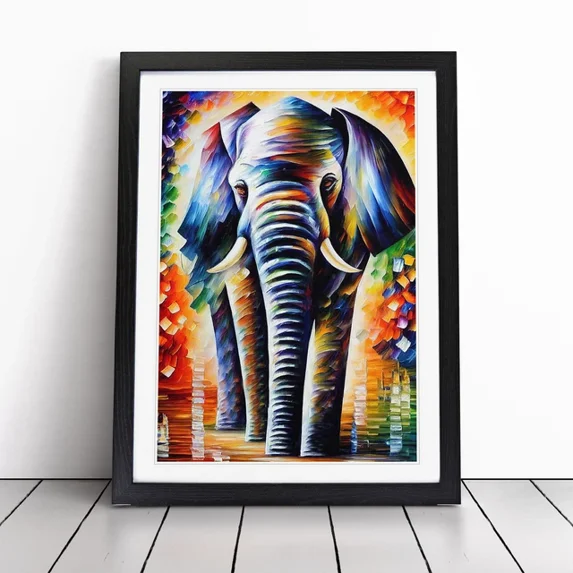 Kna Prints - Poster Colourful Elephant No.3 Picture Poster Decor ...